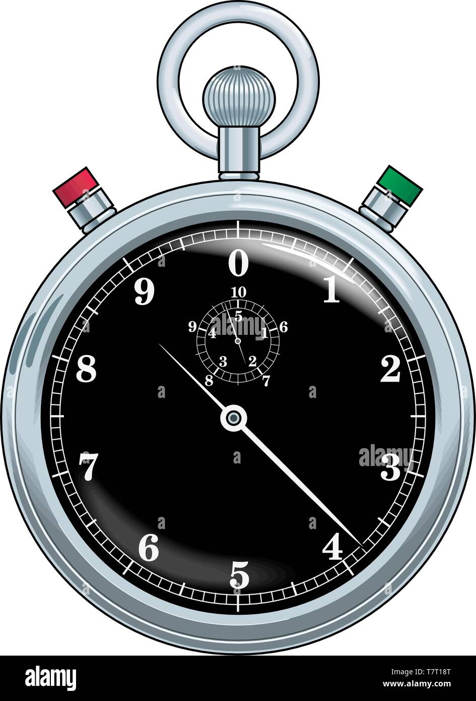 Stop Watch Vector Illustration Stock Vector Image & Art - Alamy