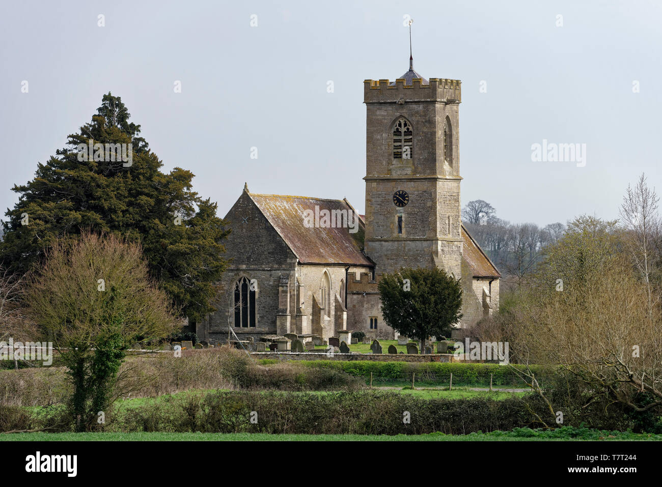 St Laurence Church, Longney, Berkeley Vale, Gloucestershire Viewed from ...