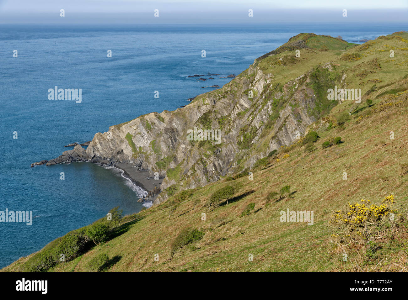 Breakneck Point, Lincombe near Ilfracombe, North Devon Coast, UK Stock ...