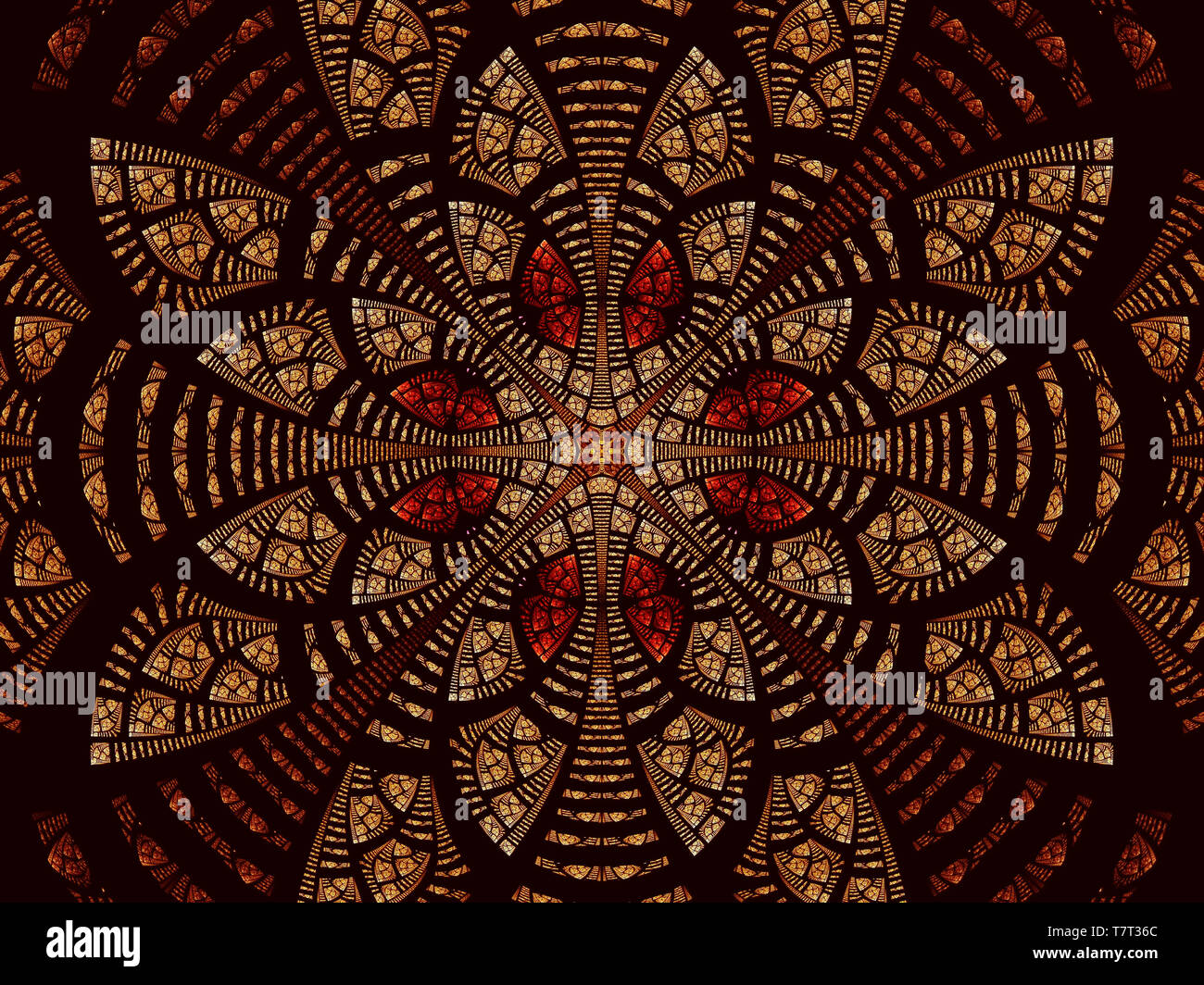 Mandala fractal hi-res stock photography and images - Alamy