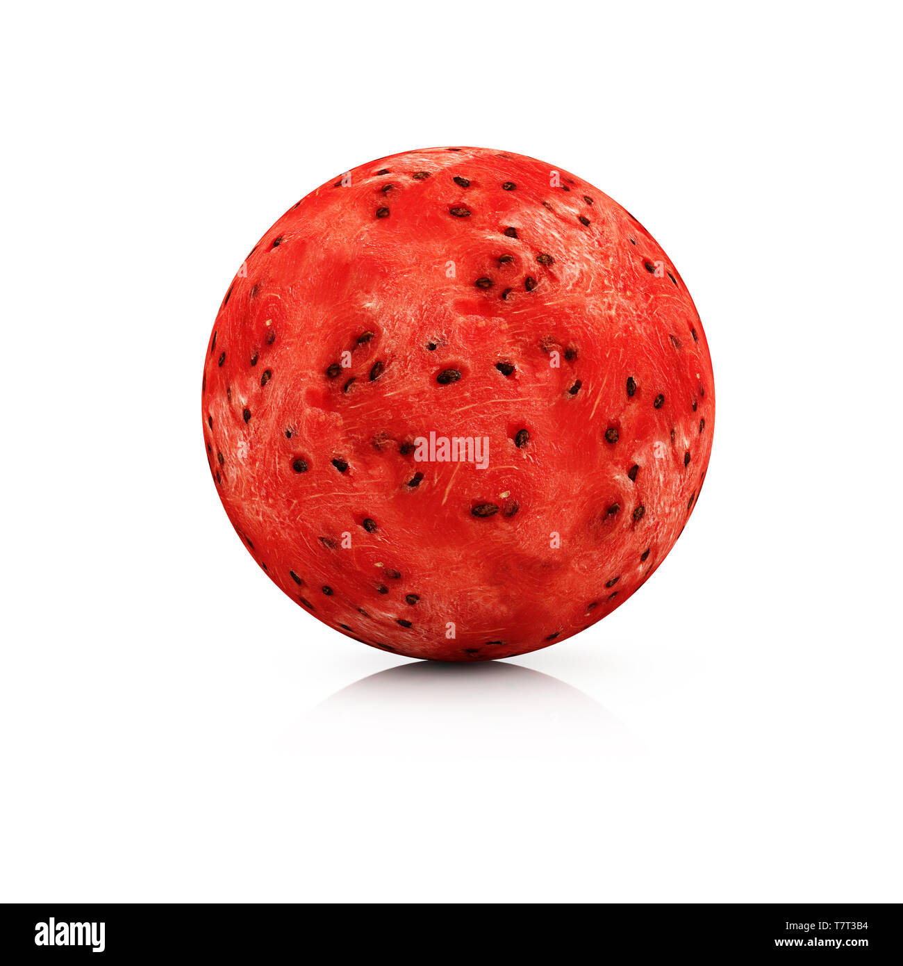 Watermelon Sphere isolated on white background Stock Photo - Alamy