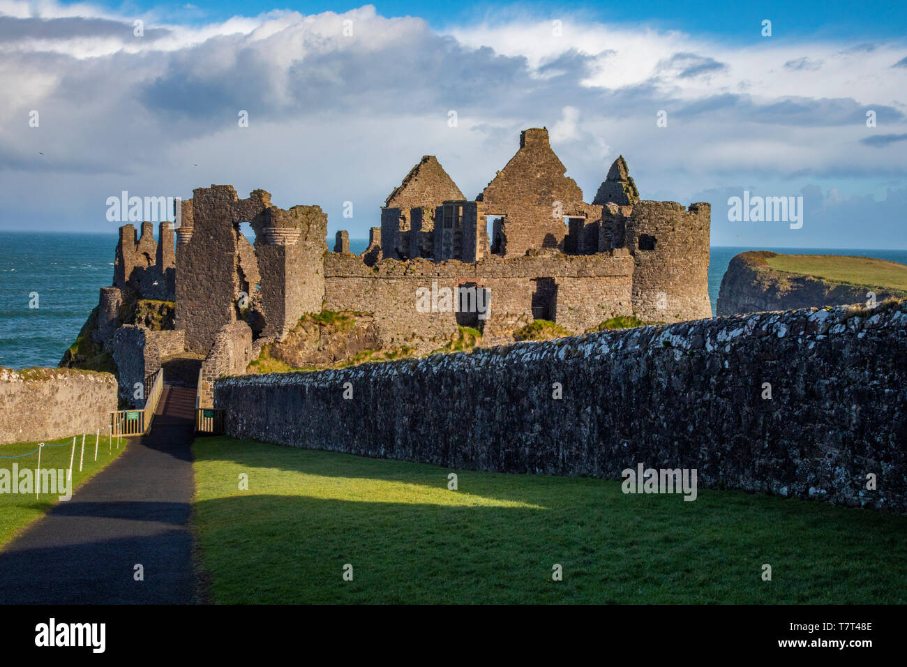 Dunlace Castle, County Antrim, Northern Ireland Stock Photo - Alamy