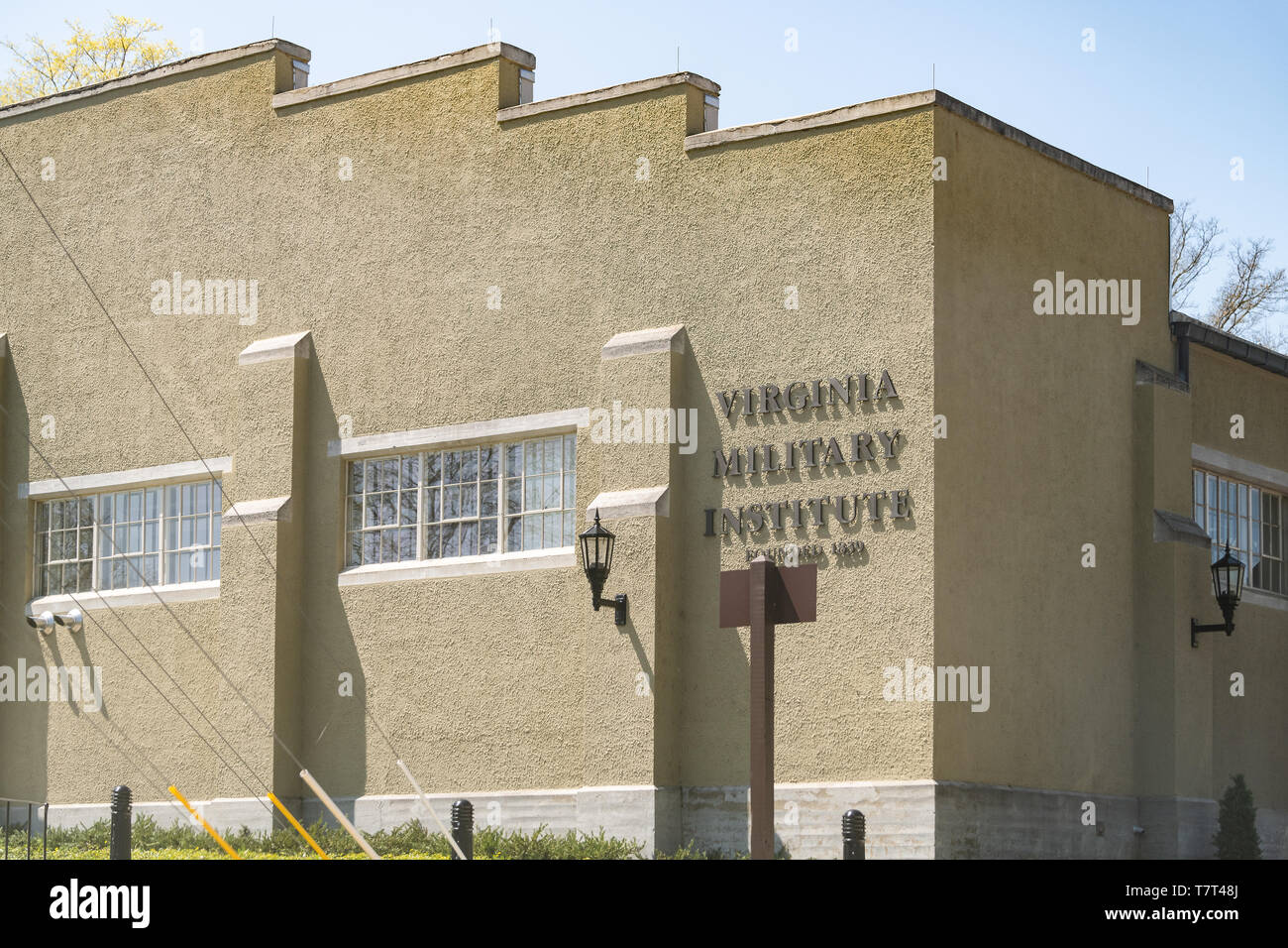 Lexington, USA - April 18, 2018: VMI Virginia Military Institute hall ...