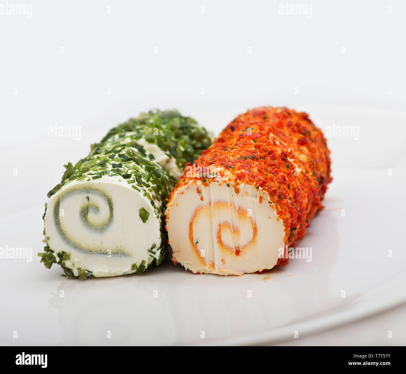 Goat cheese rolls hi-res stock photography and images - Alamy