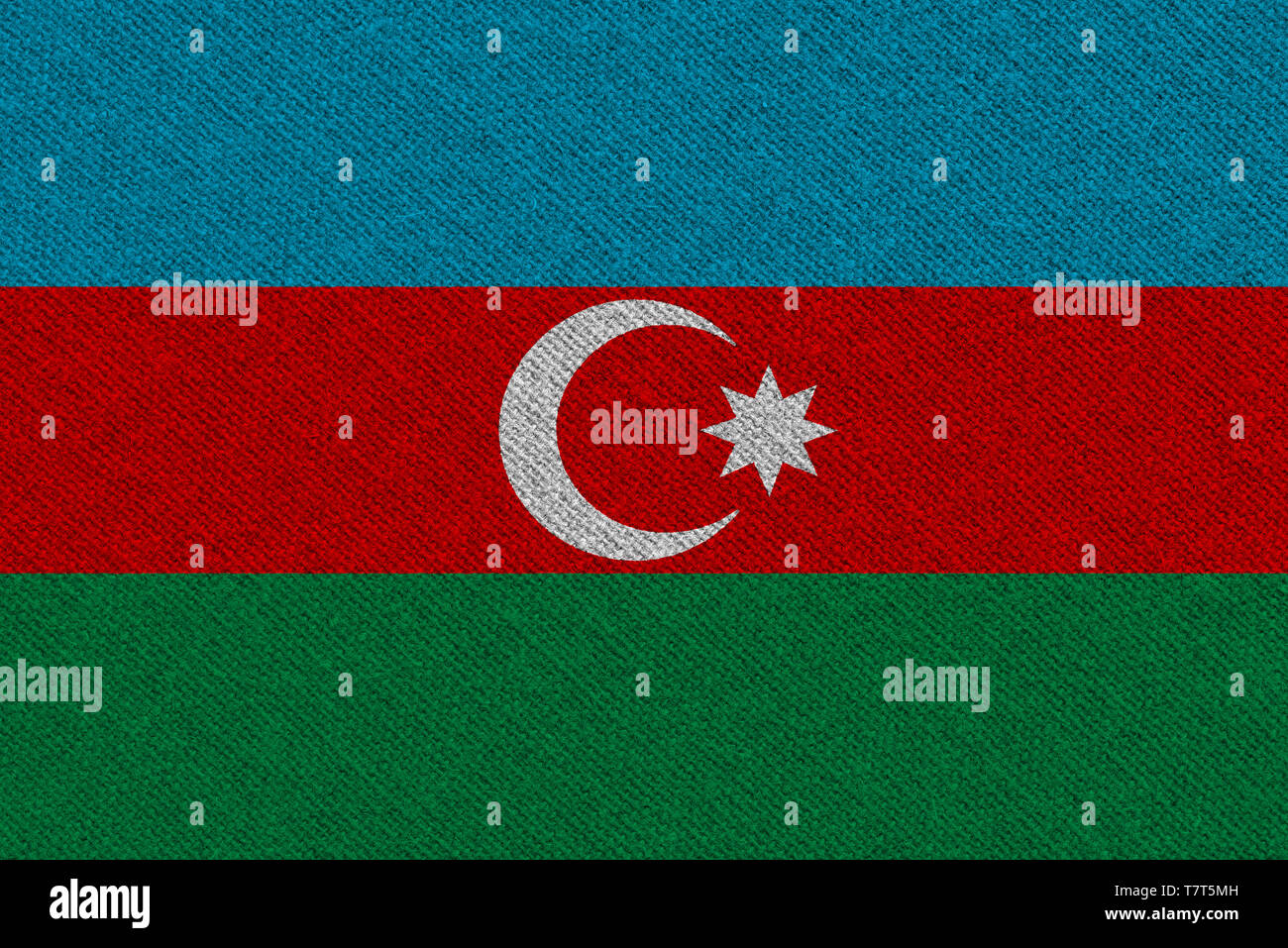 Azerbaijan fabric flag. Patriotic background. National flag of ...