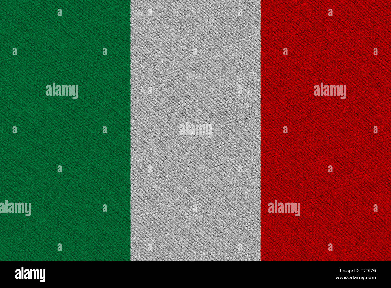 Italy fabric flag. Patriotic background. National flag of Italy Stock ...