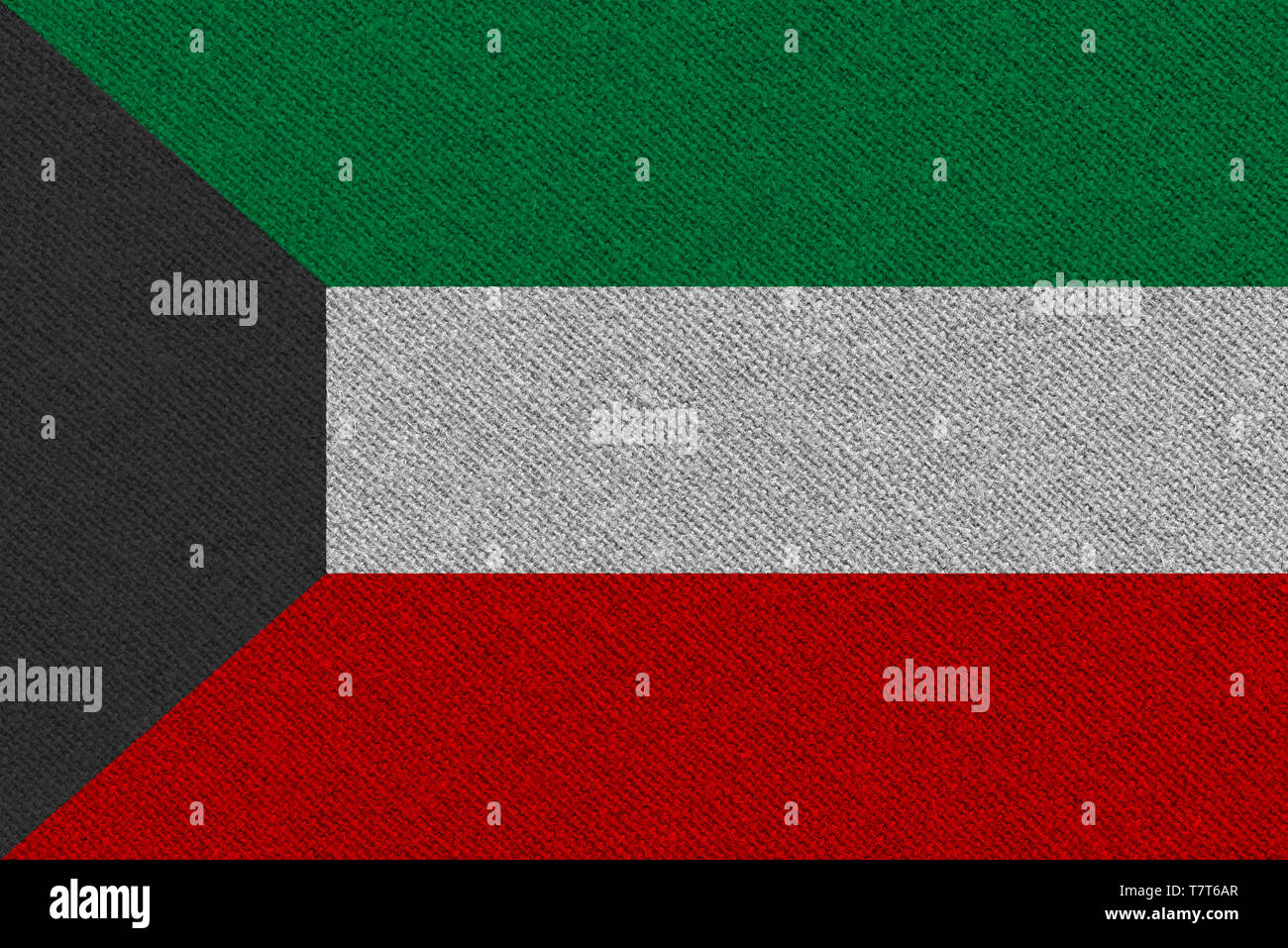 Kuwait fabric flag. Patriotic background. National flag of Kuwait Stock ...