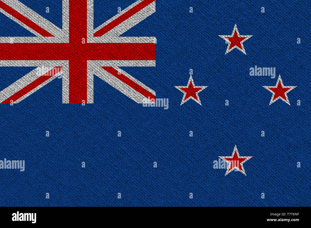 New Zealand fabric flag. Patriotic background. National flag of New ...