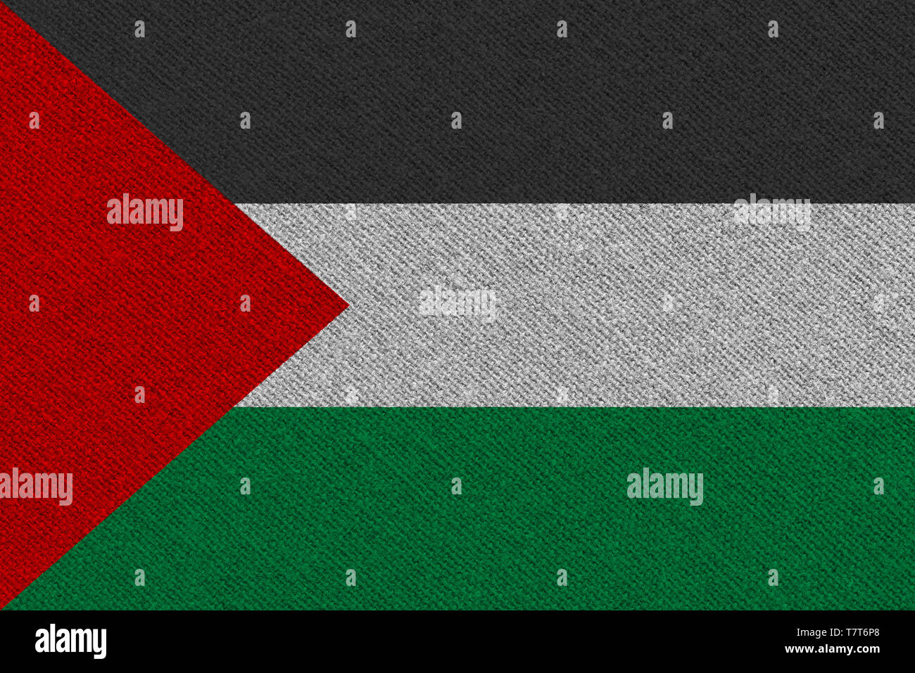 Palestine fabric flag. Patriotic background. National flag of Palestine ...