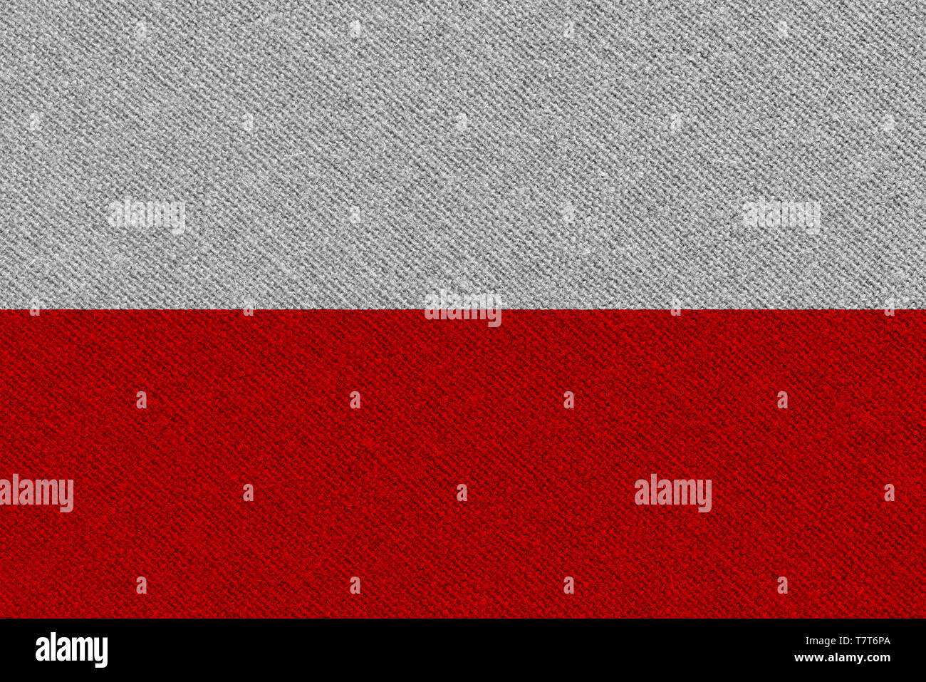 Poland fabric flag. Patriotic background. National flag of Poland Stock ...