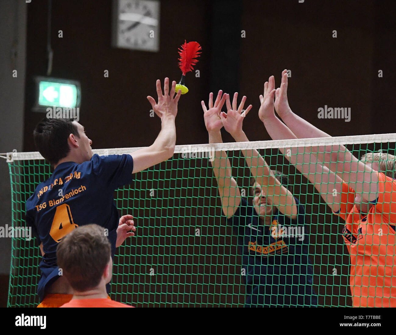 Stutensee, Germany. 07th May, 2019. Members of the TSG Blankenloch ...