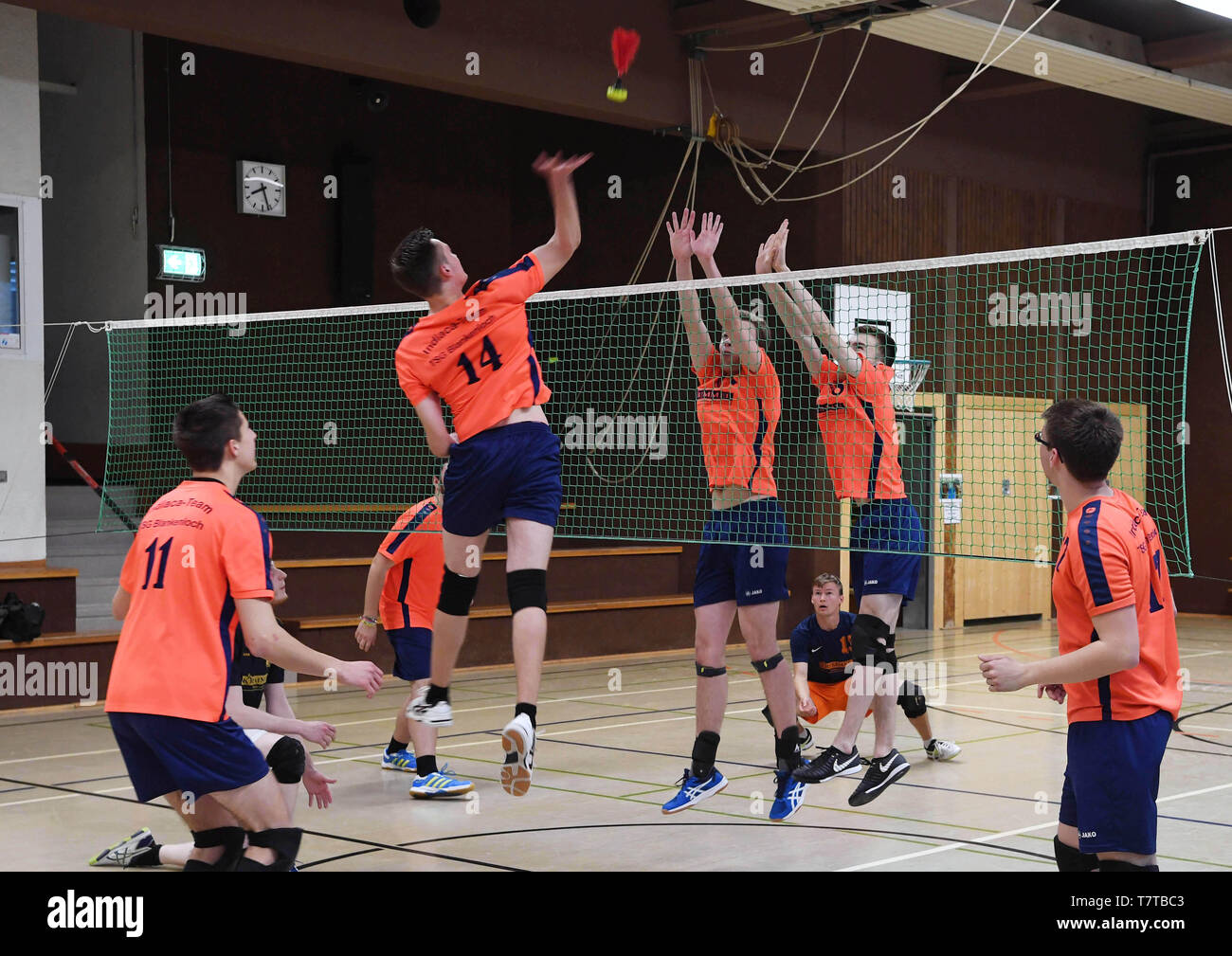 Stutensee, Germany. 07th May, 2019. Members of the TSG Blankenloch ...
