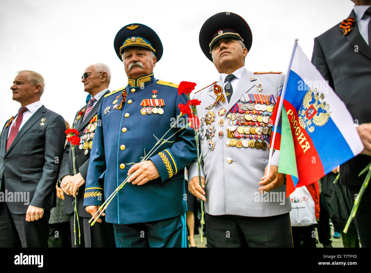 Berlin, Germany. 09th May, 2019. Russian military visit the Soviet ...