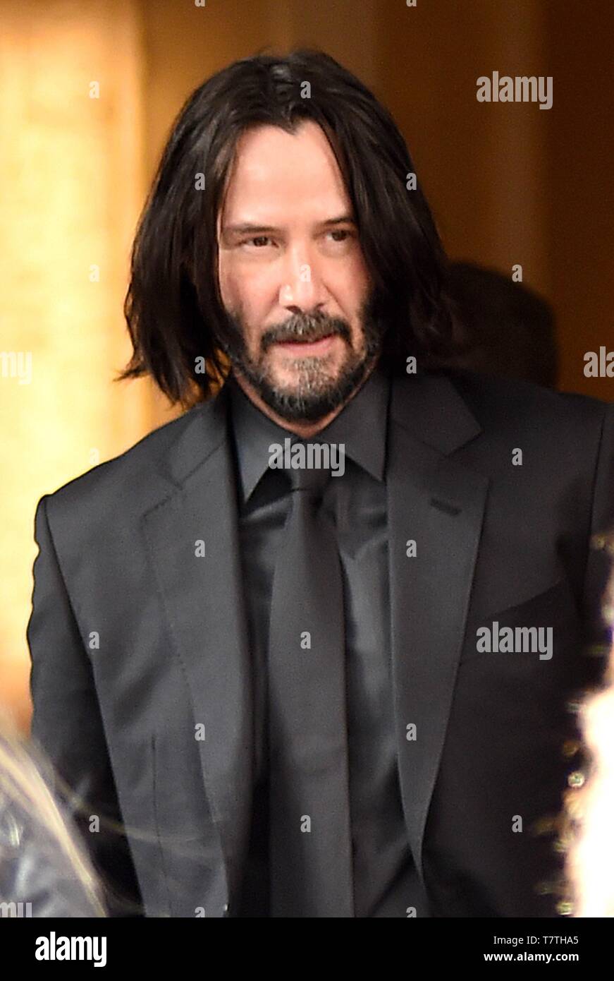 New York, NY, USA. 8th May, 2019. Keanu Reeves out and about for ...