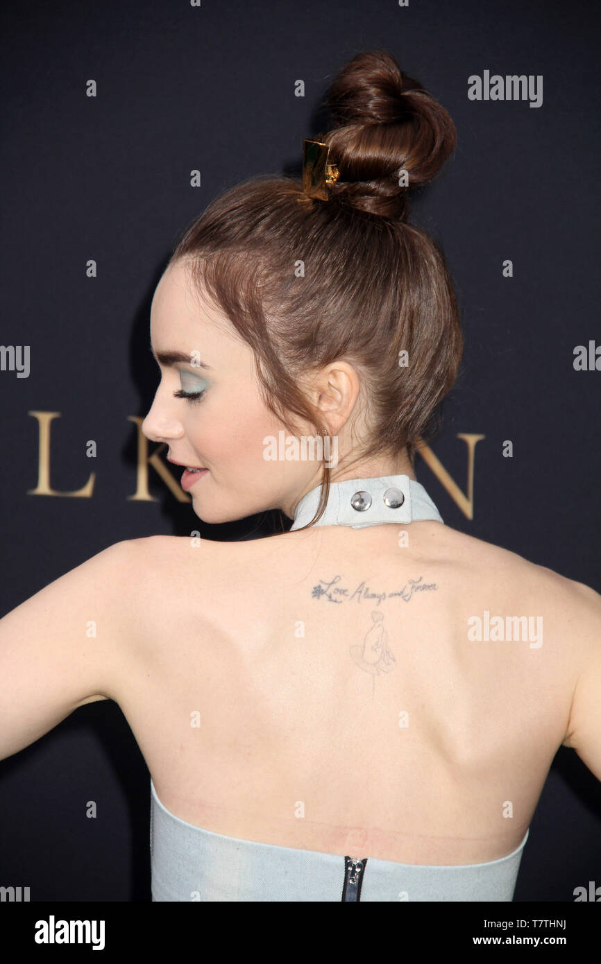 Lily Collins 05/08/2019 The Los Angeles Premiere of “Tolkien” held at ...