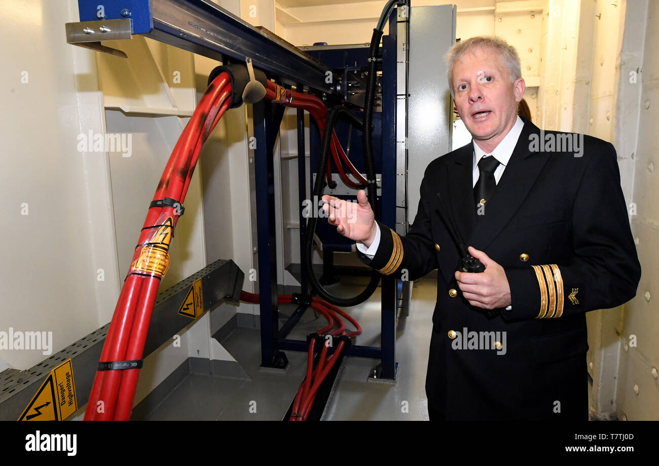 Kiel, Germany. 09th May, 2019. Per Gunnar Strand, electrical engineer ...