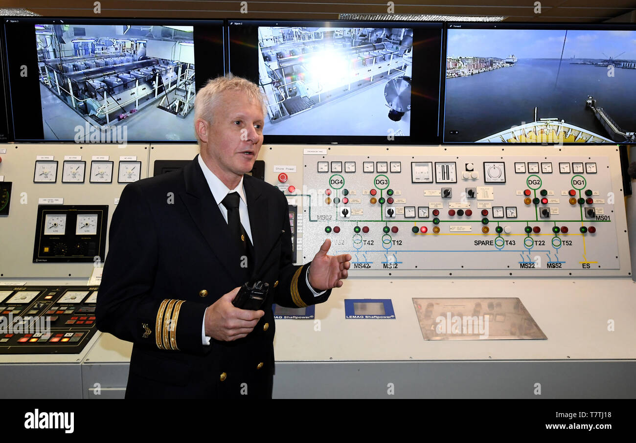 Kiel, Germany. 09th May, 2019. Per Gunnar Strand, chief electrical ...