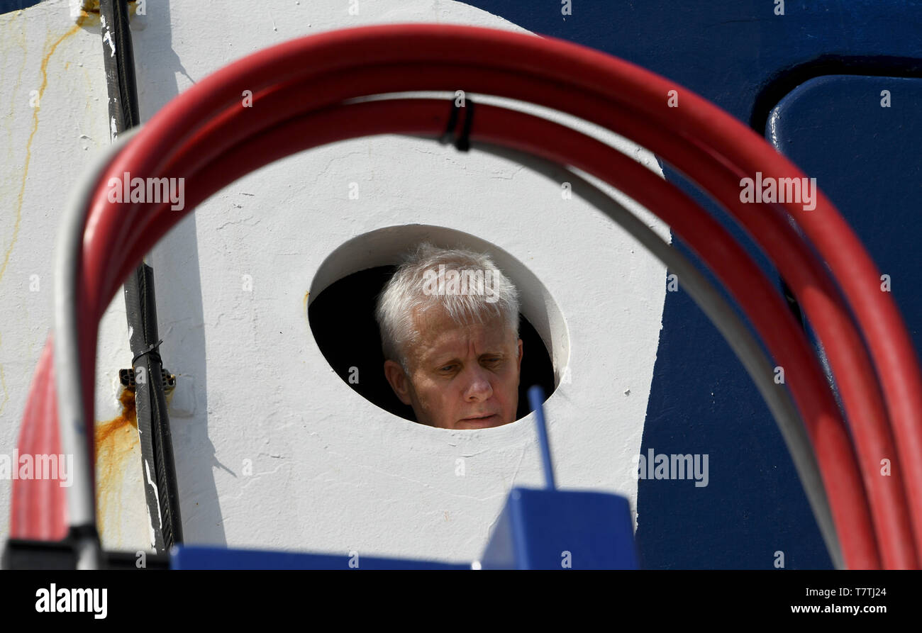 Kiel, Germany. 09th May, 2019. Per Gunnar Strand, chief electrical ...