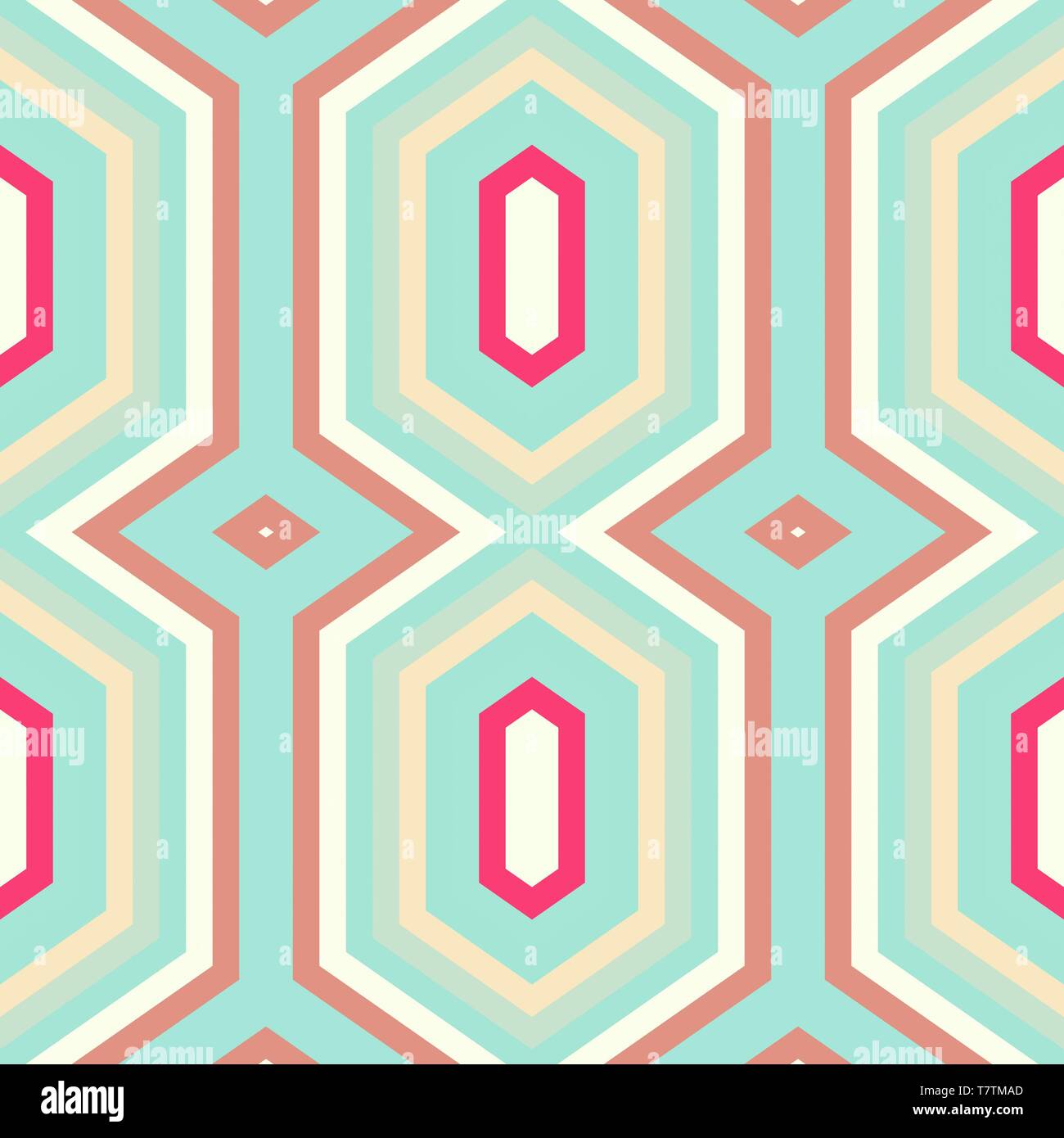 simple seamless geometric background with powder blue, beige and dark ...