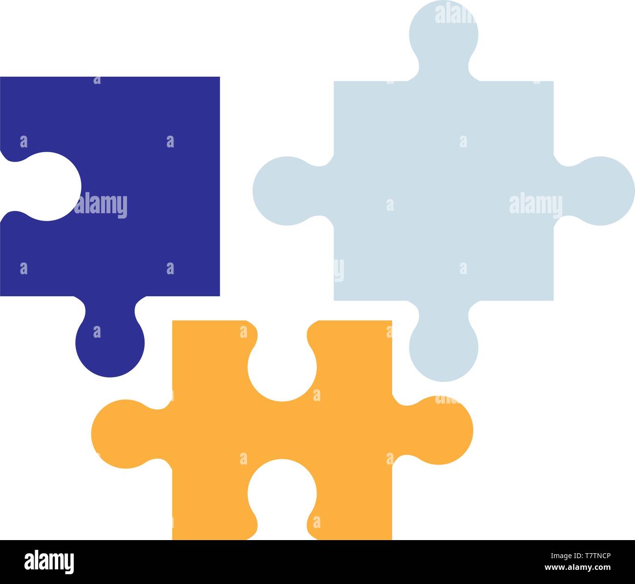 Jigsaw effect Stock Vector Images - Alamy