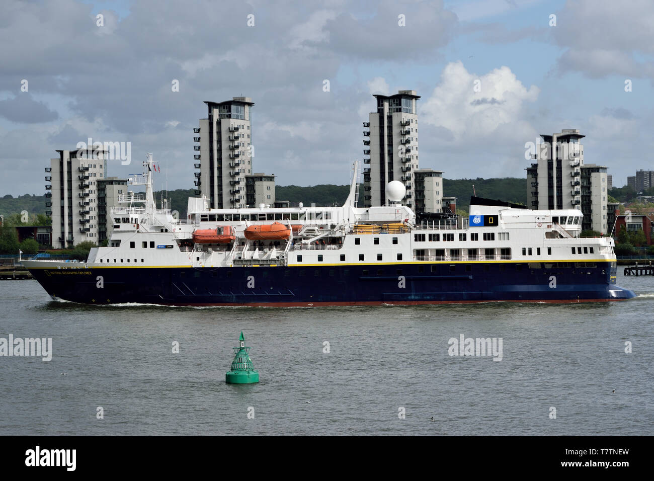 Expedition Cruise Ship National Geographic Explorer seen heading down ...