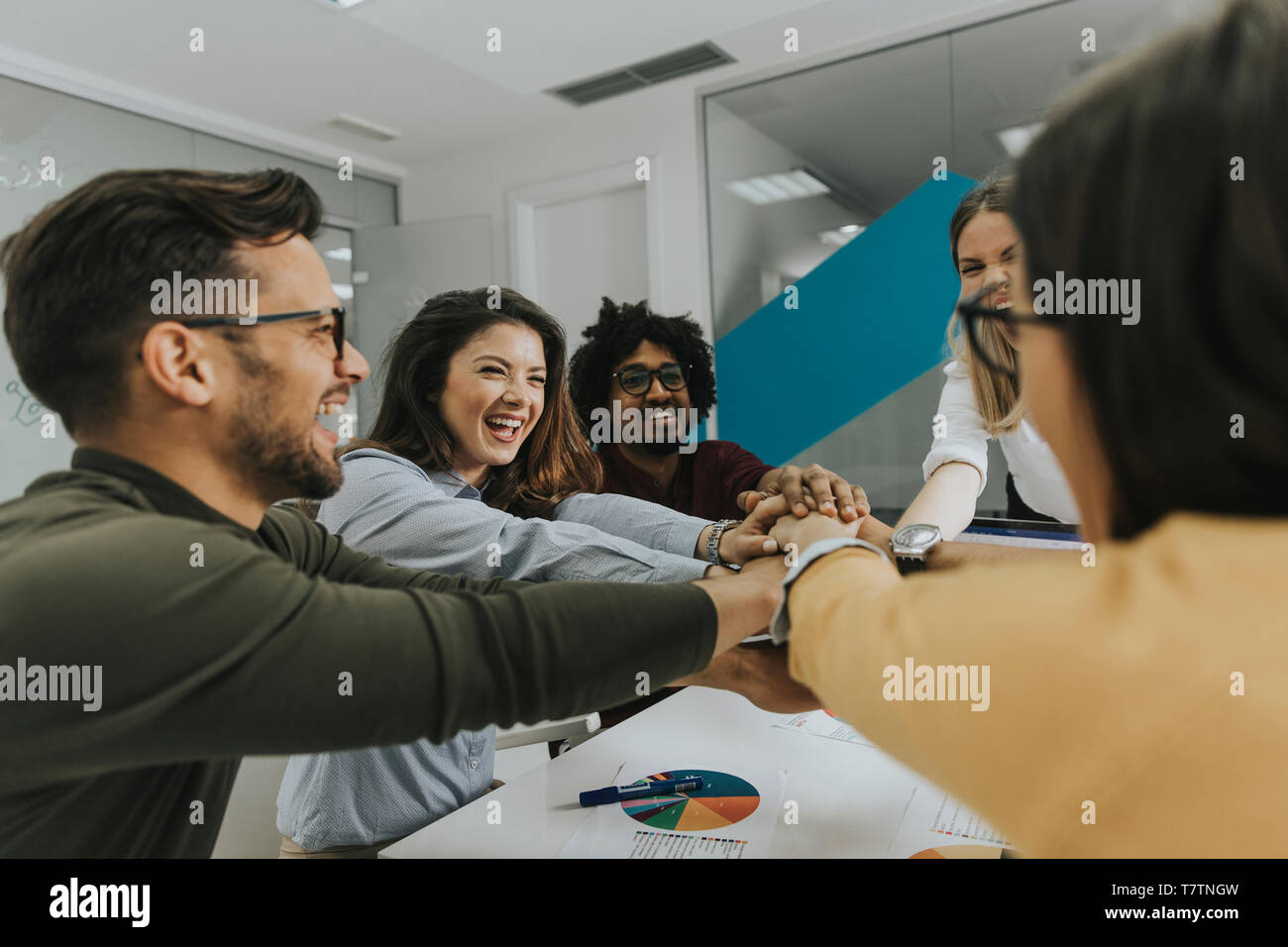 Business people team engaged hi-res stock photography and images - Alamy