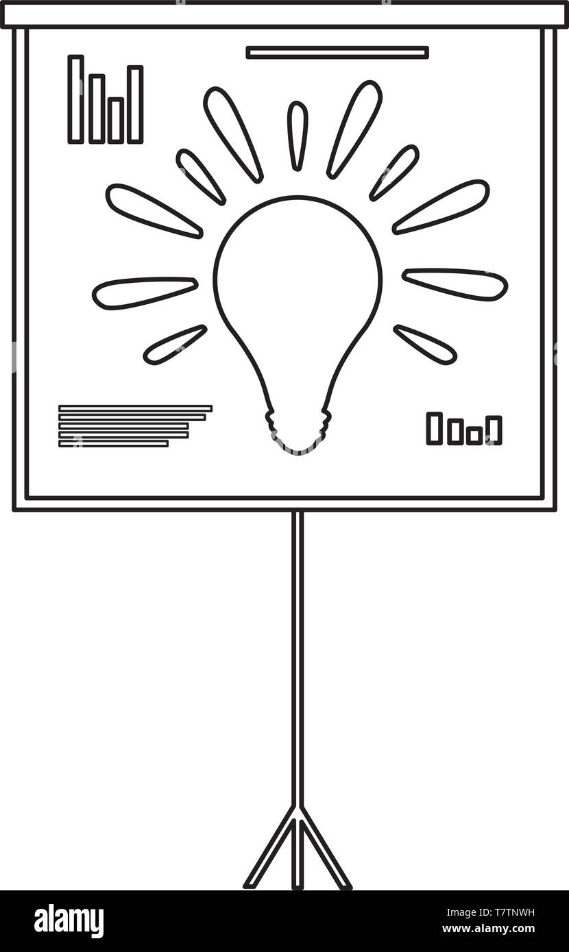 paperboard with statistics graphic vector illustration design Stock ...