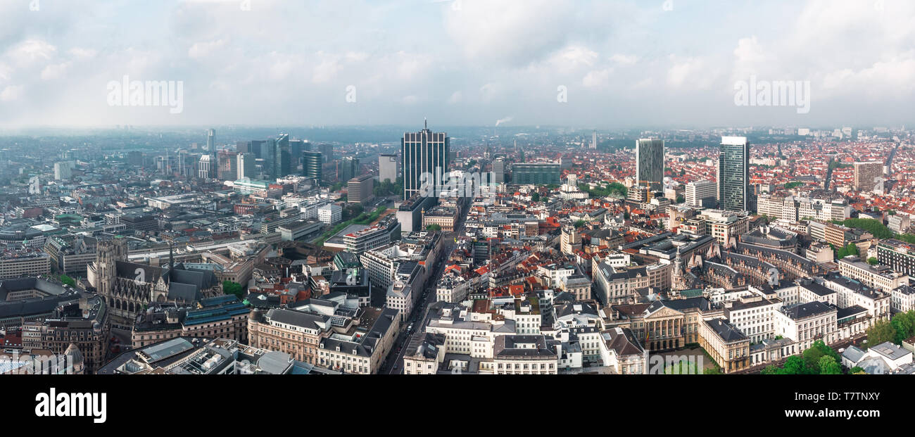 Aerial view of central Brussels, Belgium Stock Photo - Alamy