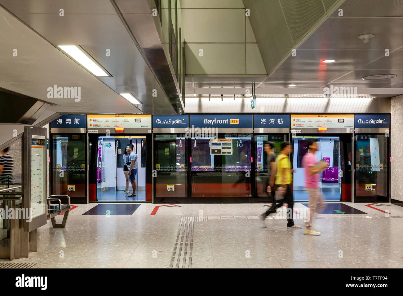 Bayfront MRT Station, Singapore, South East Asia Stock Photo - Alamy