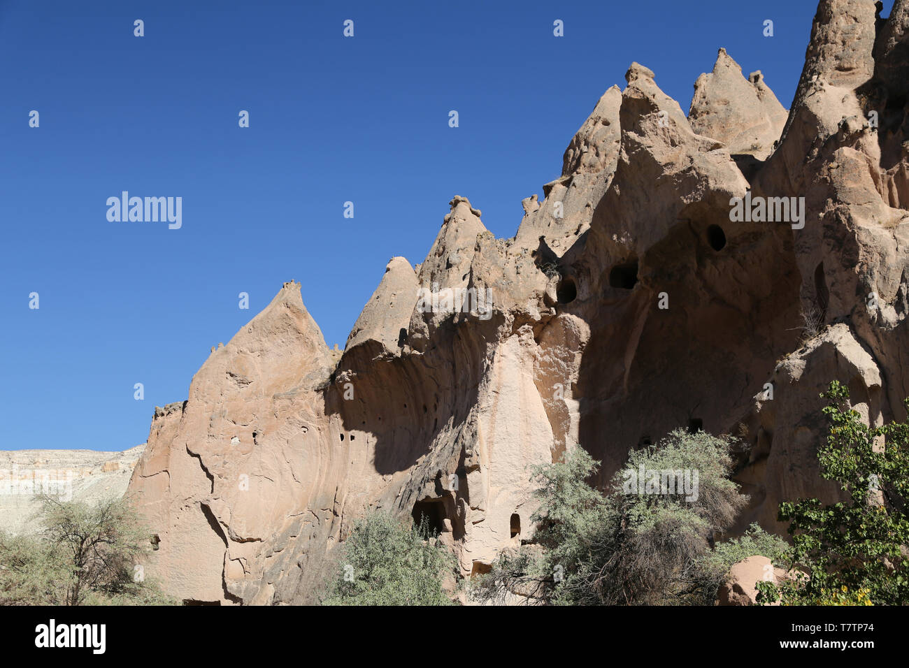 Rock Formations in Zelve Valley, Cappadocia, Nevsehir City, Turkey ...