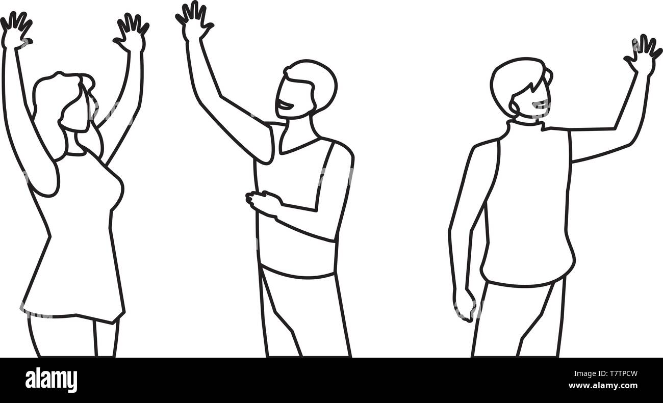 business people teamwork characters vector illustration design Stock ...