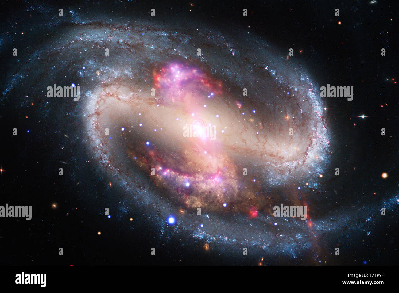 Awesome colorful nebula somewhere in endless universe. Elements of this ...