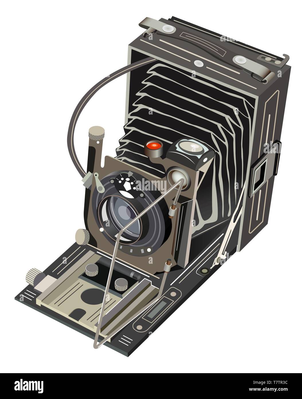 vector illustration of retro photo camera Stock Vector Image & Art - Alamy