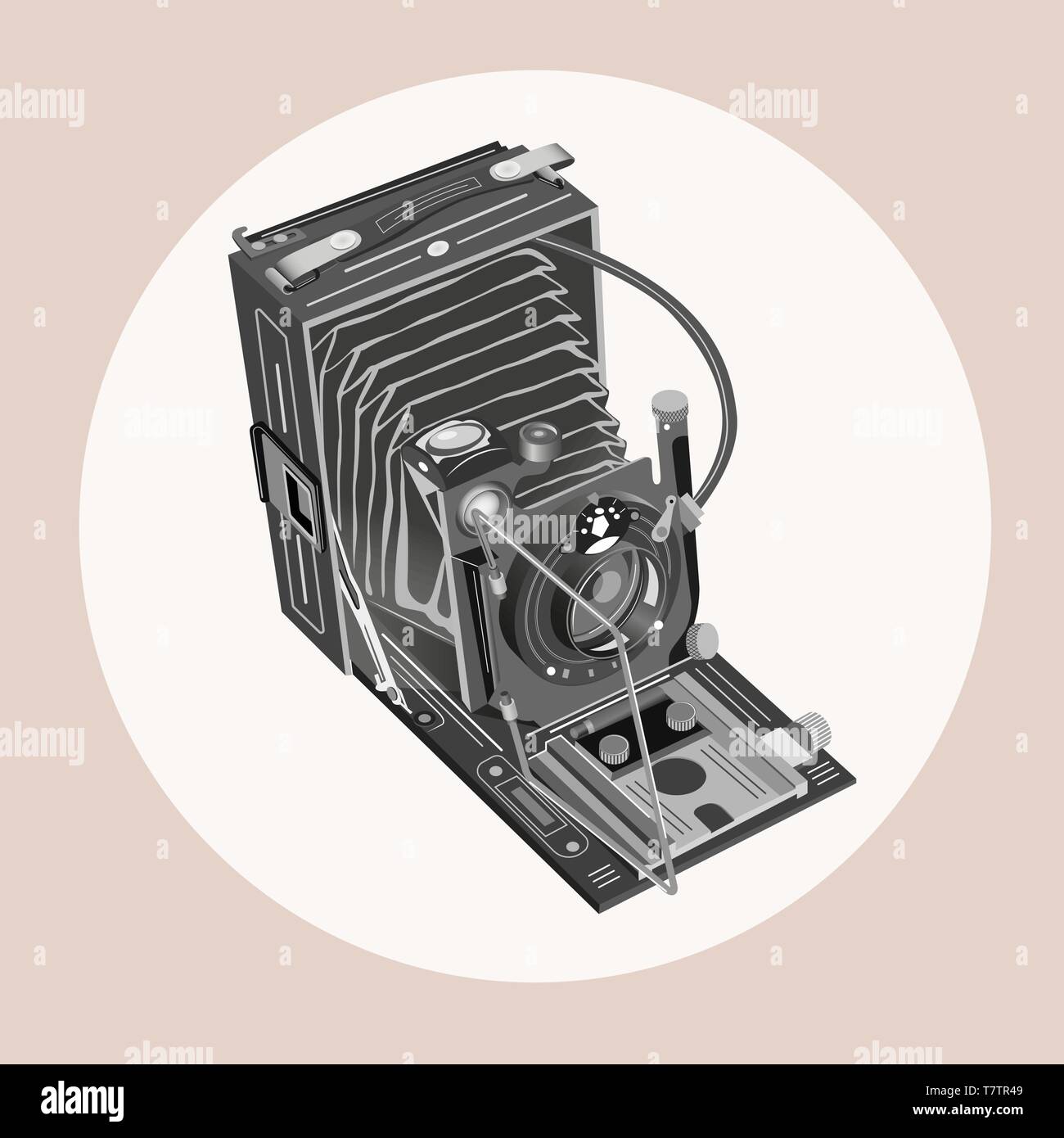 vector illustration of retro photo camera Stock Vector Image & Art - Alamy