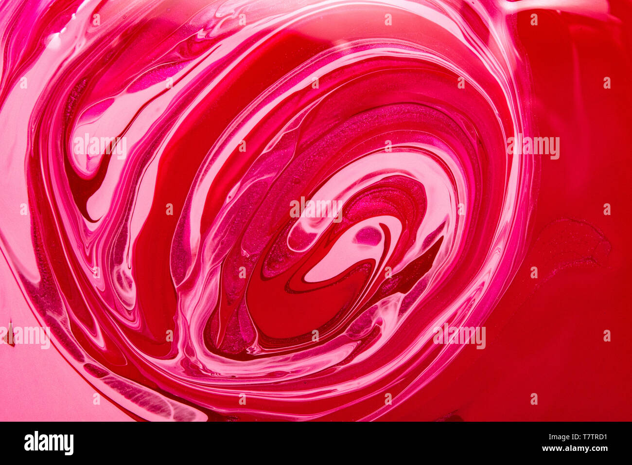 Texture of nail polish. Red marble background. Sample cosmetic product ...