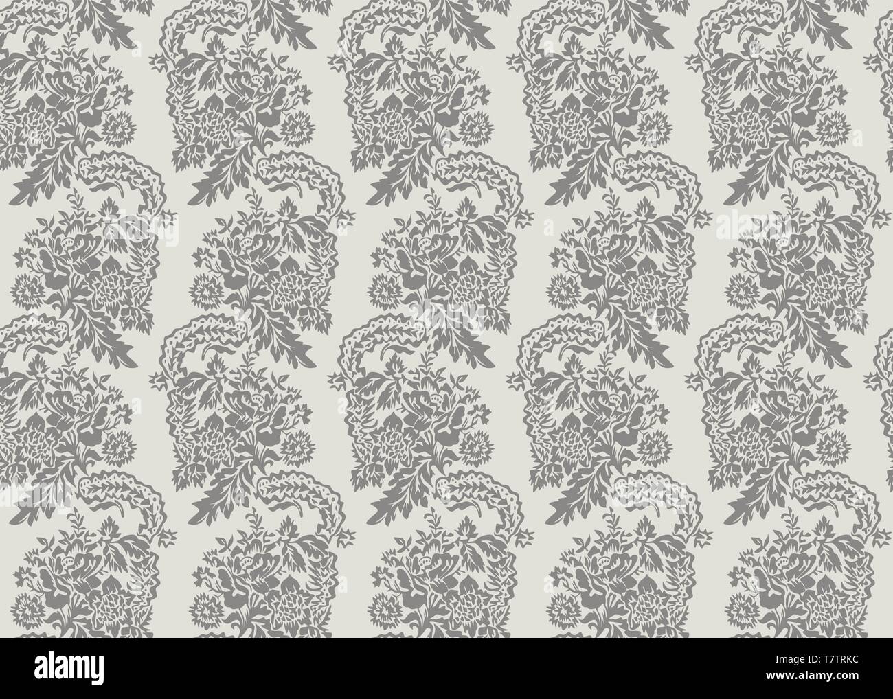 vector seamless wallpaper pattern Stock Vector Image & Art - Alamy
