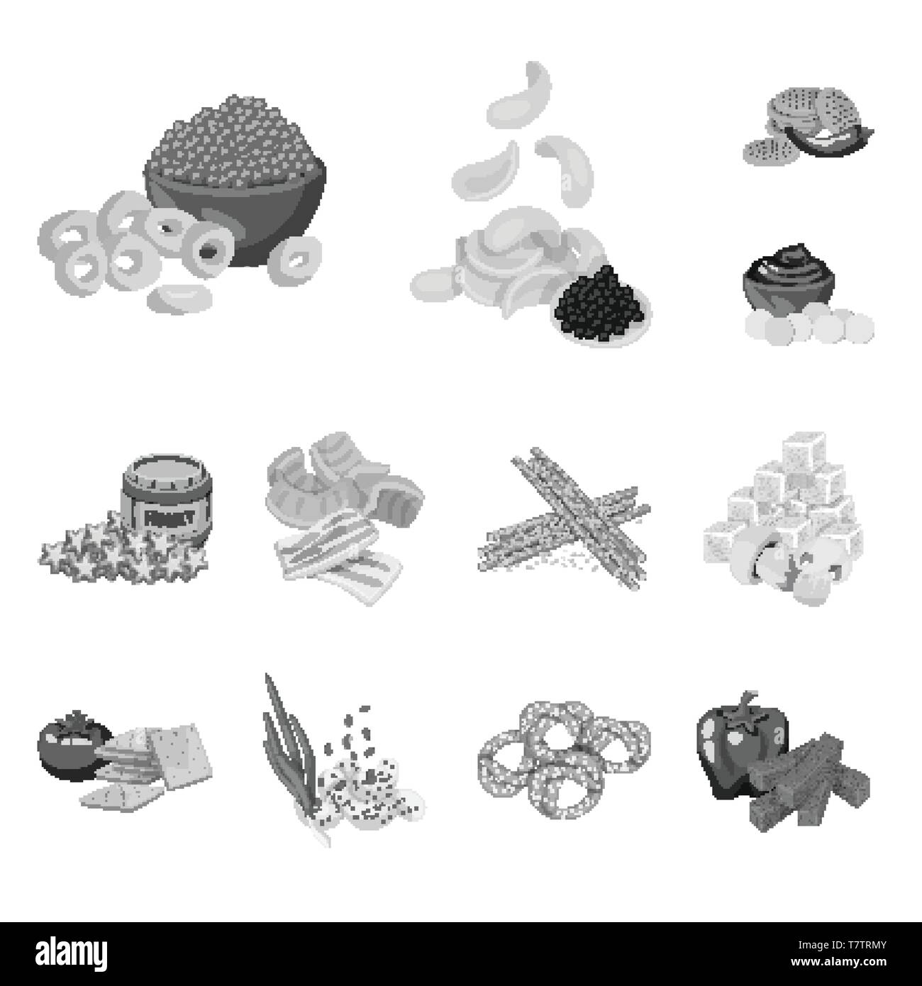 Vector design of taste and cooking icon. Collection of taste and ...