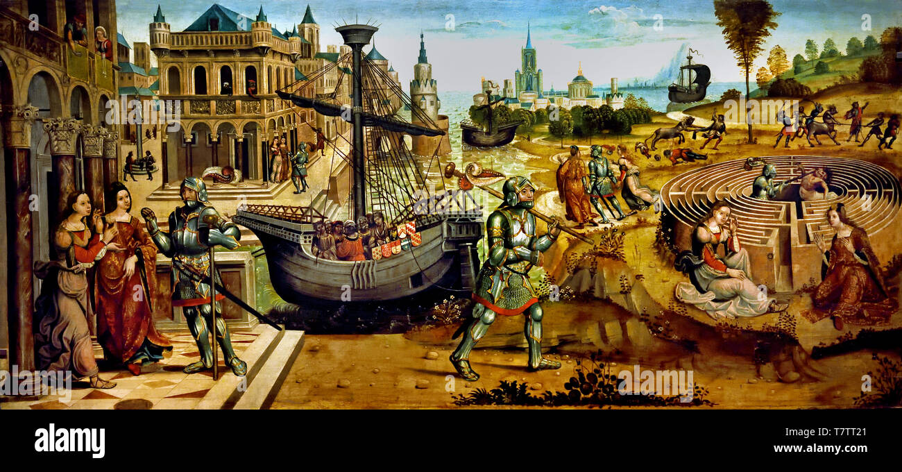 Myths of the minotaur and theseus hi-res stock photography and images ...