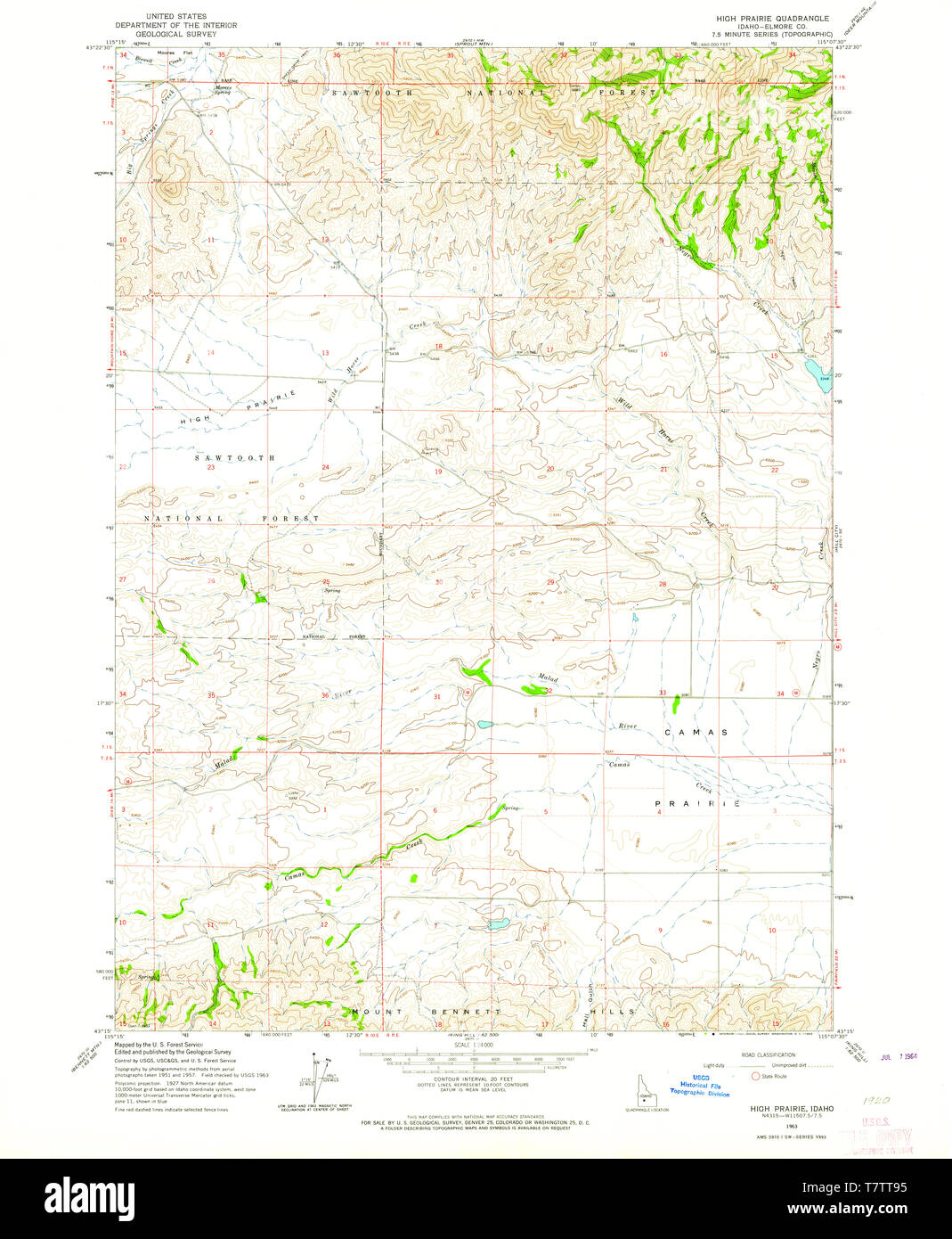 High prairie map hi-res stock photography and images - Alamy