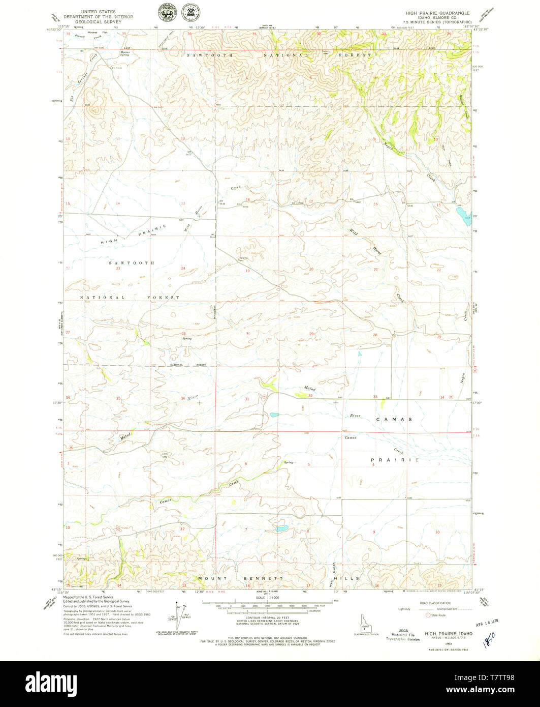 High prairie map hi-res stock photography and images - Alamy