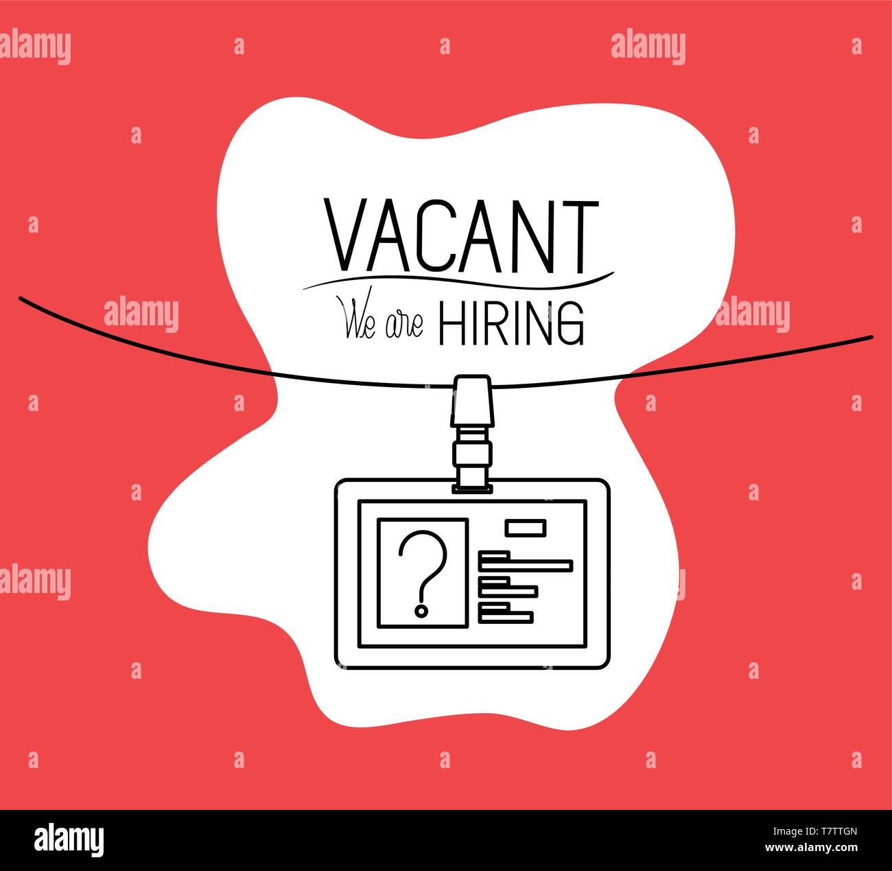 Vacancy badge vector hi-res stock photography and images - Alamy
