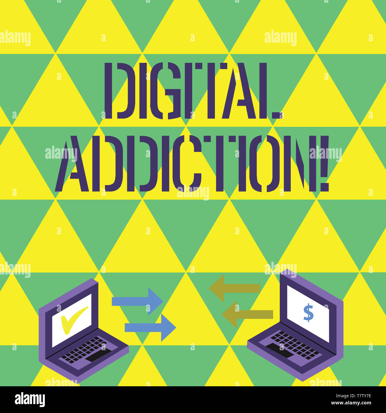 Handwriting text writing Digital Addiction. Conceptual photo disorder ...