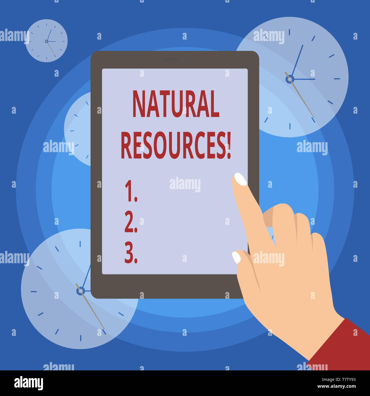Handwriting text writing Natural Resources. Conceptual photo materials ...