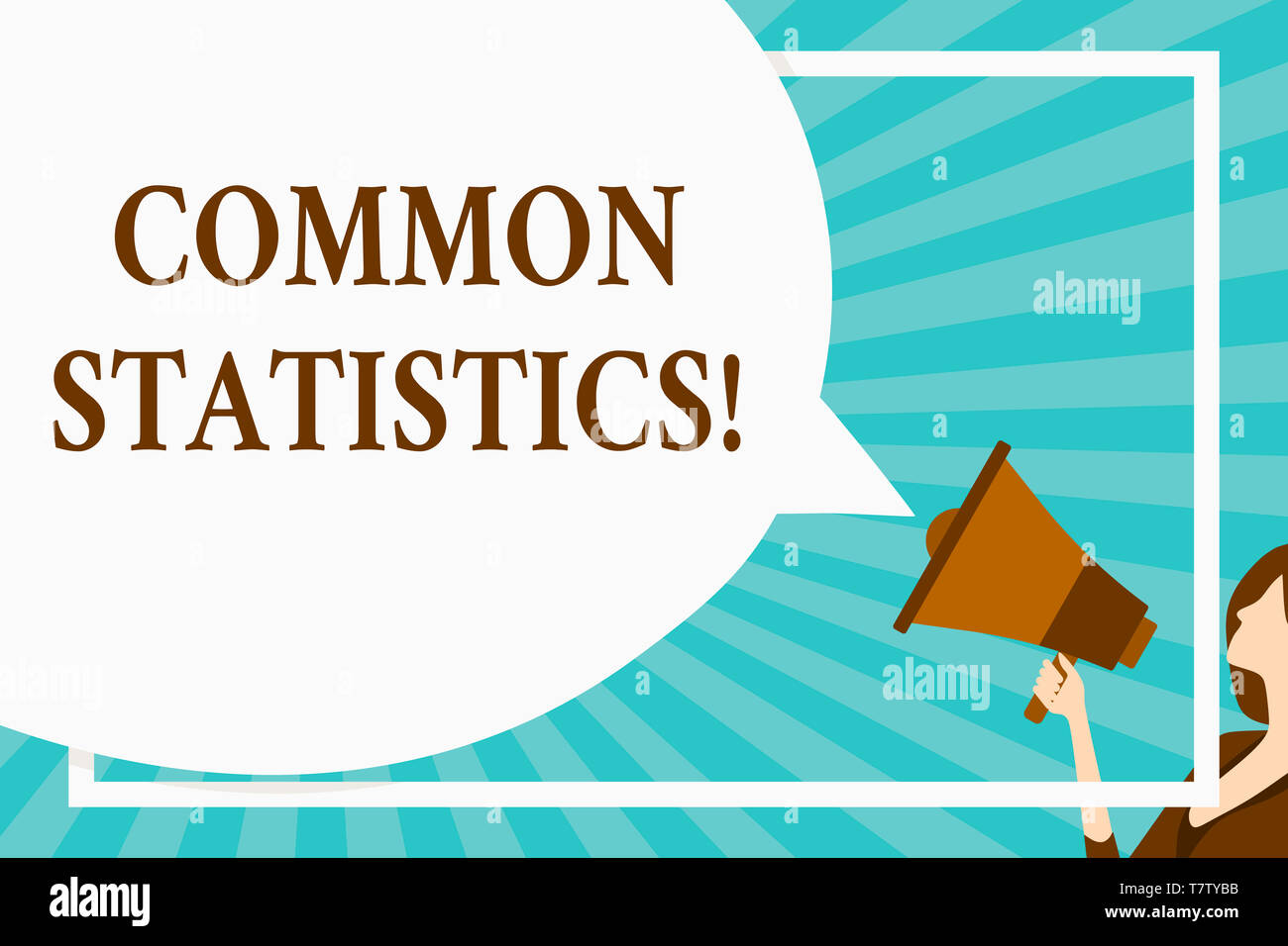 Handwriting Text Common Statistics Conceptual Photo Used To Calculate