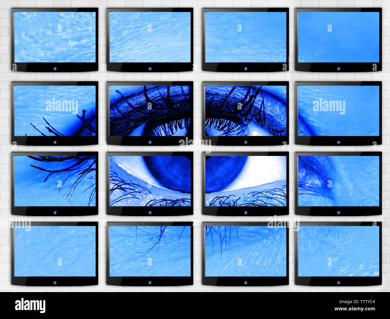 Cctv watching woman hi-res stock photography and images - Alamy