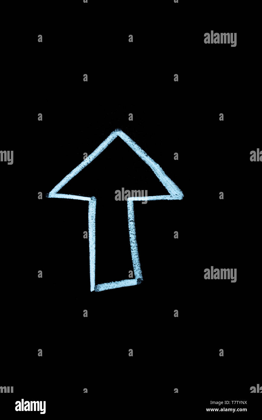 Up arrow with scribble hi-res stock photography and images - Alamy
