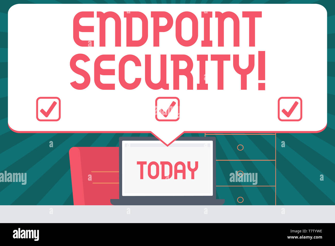 Handwriting text writing Endpoint Security. Conceptual photo the ...