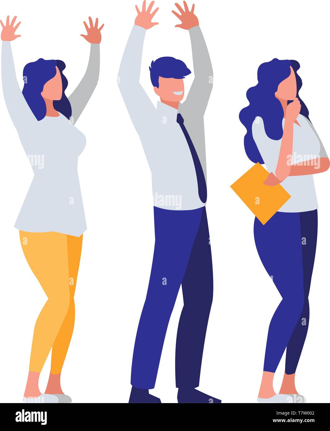 business people teamwork characters vector illustration design Stock ...