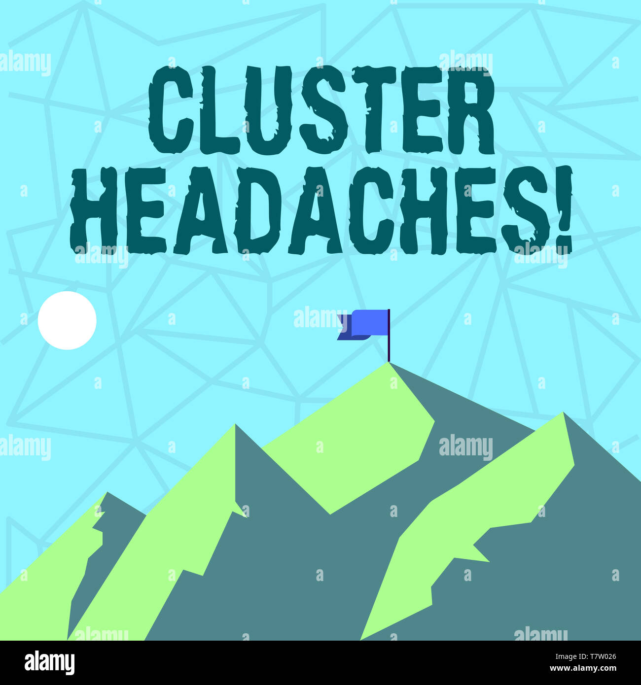 Writing note showing Cluster Headaches. Business concept for intense ...