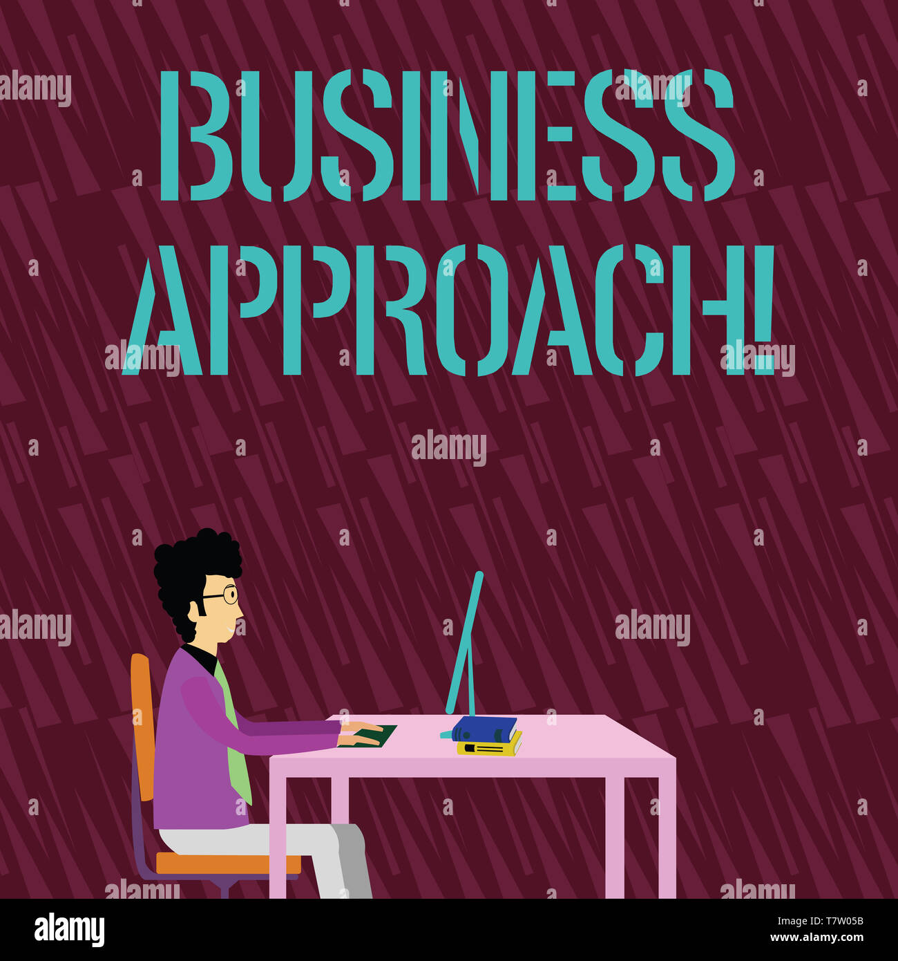 Text sign showing Business Approach. Business photo text long term plan ...